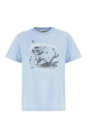 GANNI Graphic Printed T-shirt - Multicolor