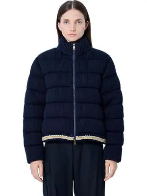 Moncler Padded High-neck Jacket - Blue