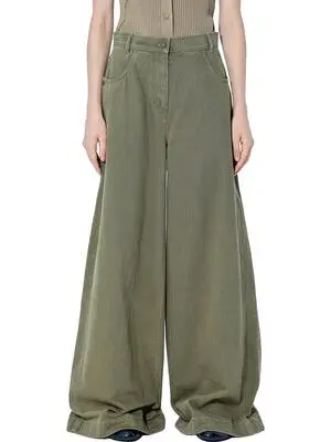 Max Mara Wide-leg Trousers - Green