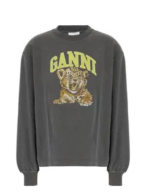 GANNI Graphic Sweatshirt - Multicolor