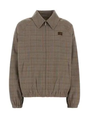 Miu Miu Wool Giubbotti - Multicolor