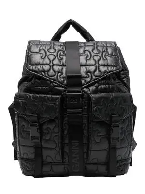 GANNI Quilted Nylon Backpack - Multicolor
