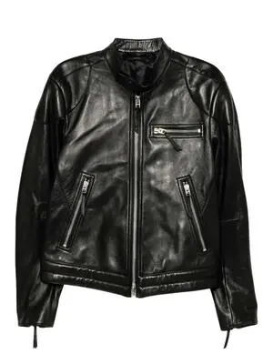 TOM FORD Leather Biker Jacket - Black