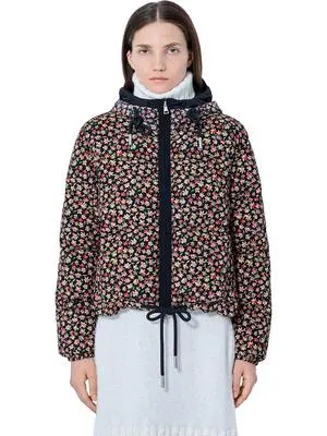 Moncler Becfigue Hooded Down Jacket - Multicolor