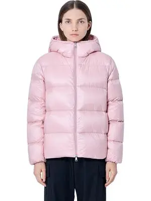 Moncler Feligule Hooded Short Down Jacket - Pink