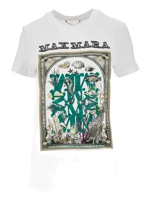 Max Mara MAX MARA Printed Cotton T-Shirt Multicolor
