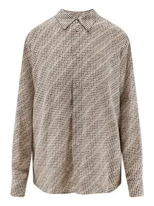 Balenciaga All Over Print Silk Shirt - Multicolor