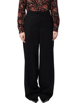 Gucci High-waisted Wide-leg Wool Palazzo Trousers - Black