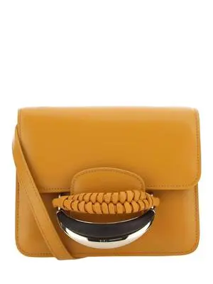 Chloé Mustard Leather Kattie Clutch - Yellow