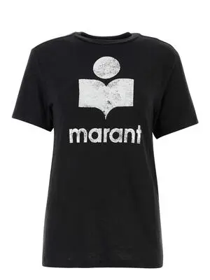 Isabel Marant Étoile ISABEL MARANT ETOILE Linen Zewel T-Shirt Black