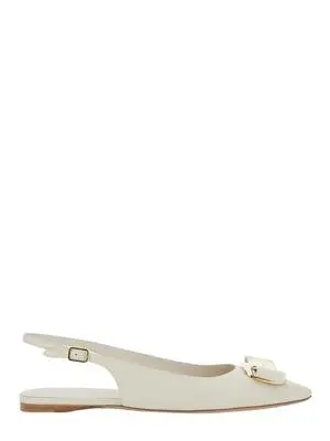 FERRAGAMO Leather Slingback Pumps - Multicolor