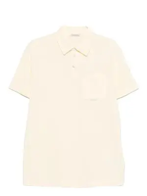 MONCLER Moncler Yellow Polo Shirts Men