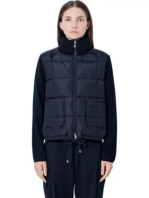 Moncler Padded Zip Vest - Black