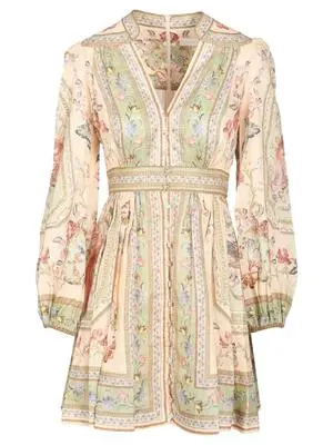 Zimmermann Roselight Mini Dress - Multicolor