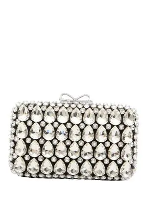 SELF-PORTRAIT Crystal Embellished Clutch - Multicolor