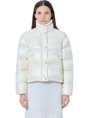 Moncler Tepice Short Down Jacket - White