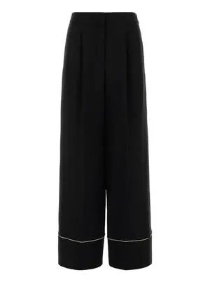 Fendi Straight Trousers - Black