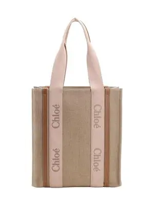 Chloé Woody Tote Bag - Cream