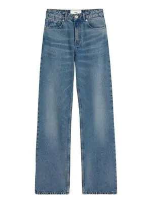 AMI Paris Large Fit Denim Jeans - Multicolor