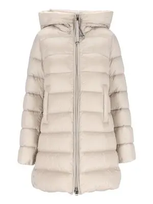 Moncler MONCLER Suyen Longue Saison Down Jacket White