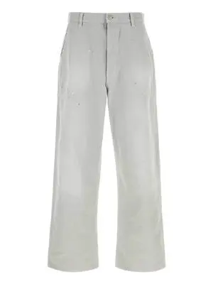 MAISON MARGIELA Cotton Trousers - Gray