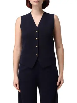 Max Mara Fuggito Single-breasted Tailored Vest - Blue