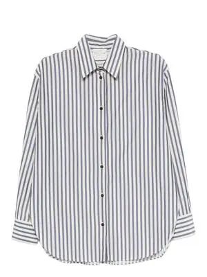 FORTE_FORTE Striped Cotton Blend Shirt - Multicolor