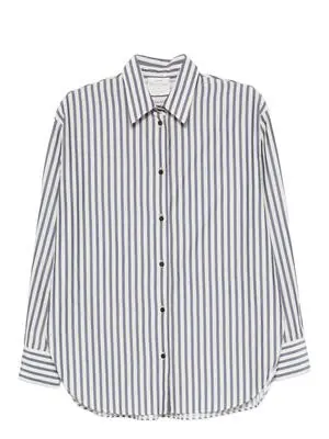 FORTE_FORTE FORTE FORTE Striped Cotton Blend Shirt