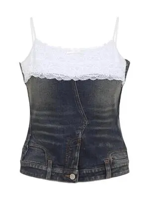 Balenciaga Patched Top - Blue