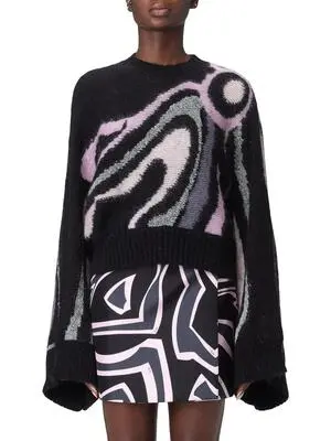 Emilio Pucci Patterned Pullover Sweater - Black