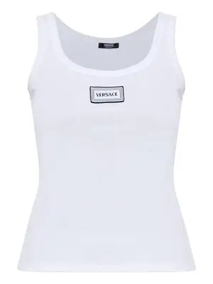 Versace Cotton Logo Tank Top - Multicolor