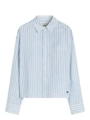 Max Mara Striped Linen Shirt - Blue