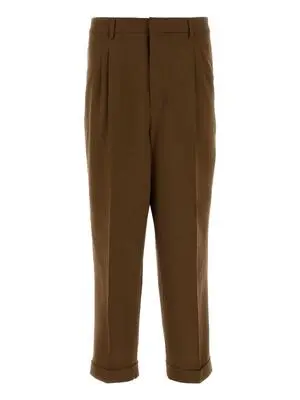 AMI Paris Caramel Wool Pant - Brown