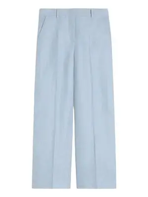 Max Mara WEEKEND MAX MARA Linen Trousers Blue
