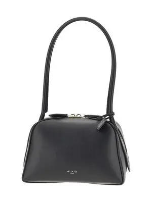 Alaïa Leather Le Bouledogue Bag - Black