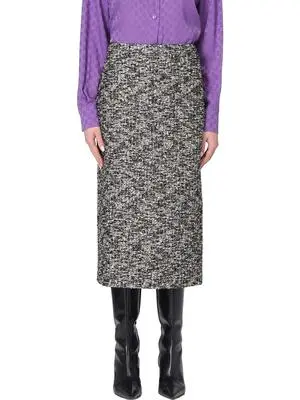 Gucci Tweed Midi Skirt - Black