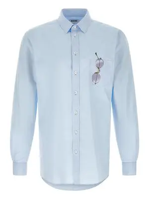 Moschino Trompe-l'œil Print Shirt - Blue