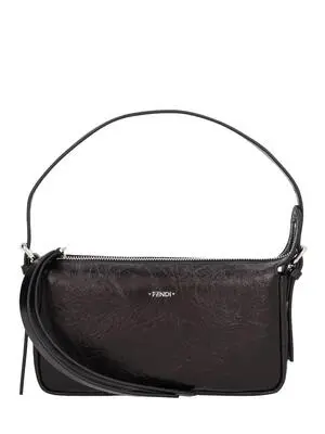 Fendi Jamie Small Leather Shoulder Bag - Black