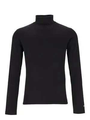 Celine High Neck Top - Black