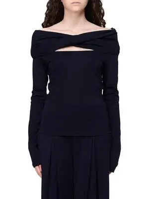 Max Mara Wool Long Sleeve Top - Blue