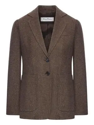 Max Mara Wool Single-breasted Jacket - Multicolor