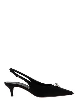 Magda Butrym Rosetta Slingback - Black