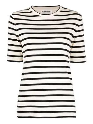 JIL SANDER JIL SANDER Striped Cotton T-Shirt