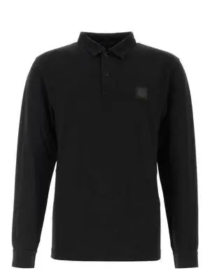 Stone Island Cotton Polo Shirt - Black