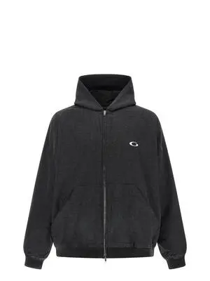 Balenciaga Trompe L'œil Hoodie - Gray