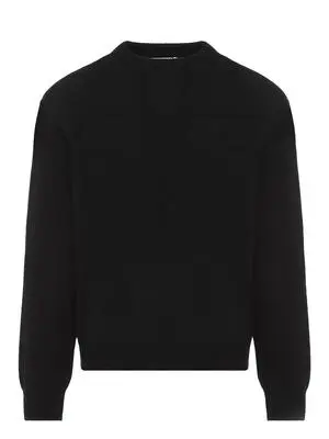 JIL SANDER Virgin Wool-blend Pullover - Black