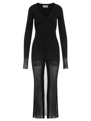 Attico Degrade Midi Dress - Black