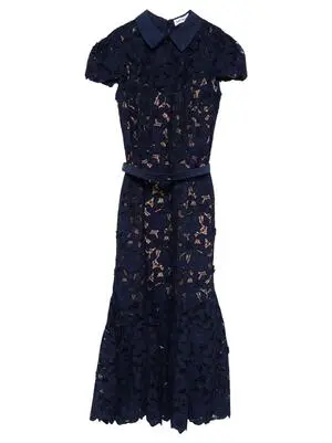 SELF-PORTRAIT Lace Midi Dress - Multicolor