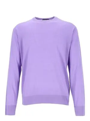 TOM FORD Merino Wool Crewneck Sweater - Purple