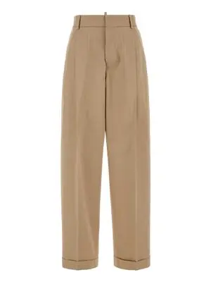 Dsquared2 Beige Gabardine Pant - Brown